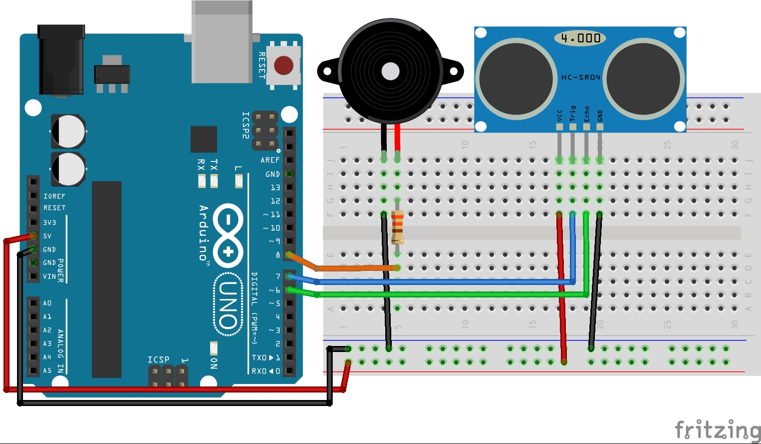Proyek Parking Car Sensor dengan Arduino dan HC-SR04: Deteksi Jarak ...
